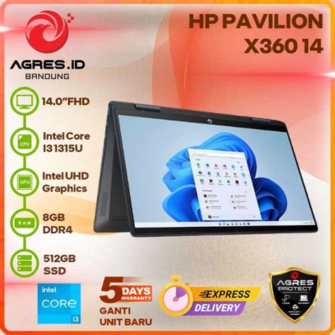 Jual Hp Pavilion X360 14 Ek1095tu I3 1315u 8gb 512gb 14 Fhd Touch Ips Di Seller Agres Id Bandung
