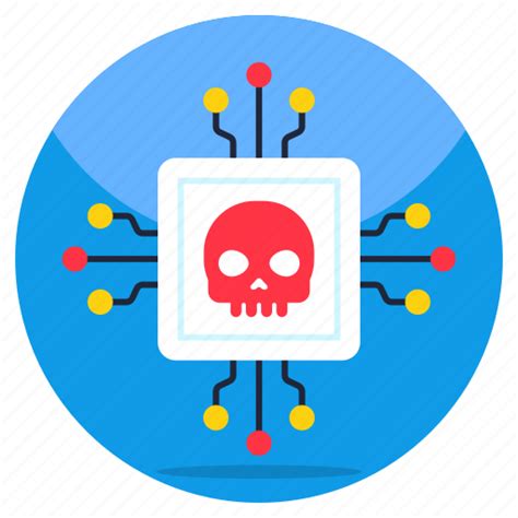Chip Hacking Cybercrime Cyber Attack Processor Hacking Microchip Icon Download On Iconfinder