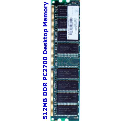 nanya 512mb pc2700 333mhz ddr desktop memory