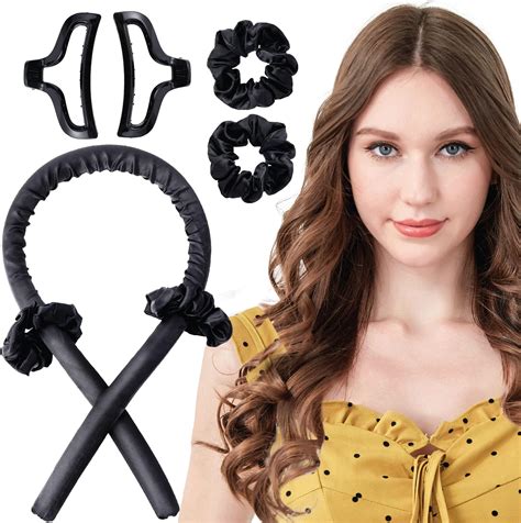 Heatless Curling Set Silk Curls Rod Headband No Heat Rollers To Sleep In Overnight