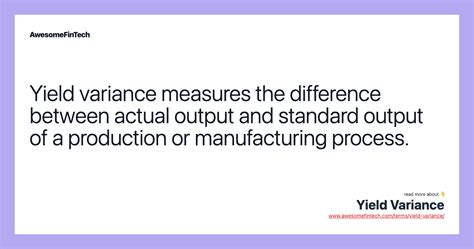Yield Variance AwesomeFinTech Blog