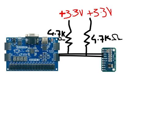 Is This How I2c Connection Will Be On My Basys 3 Board Having A Hard