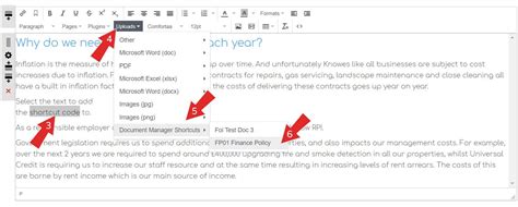 How To Add A Link Into Text On The Website Using The Shortcut Code
