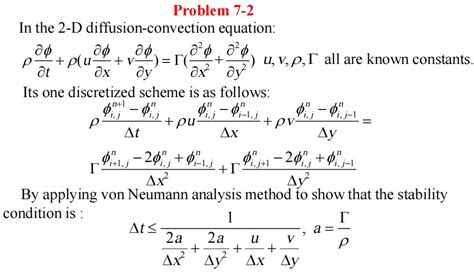 Solved Problem 7 2in The 2 D Diffusion Convection