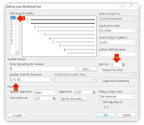 How Can I Correctly Link Nested Numbering In Word Super User