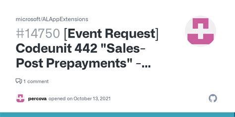 Event Request Codeunit 442 Sales Post Prepayments Oncodeonupdatevatamountlines · Issue