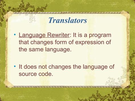 Compiler Design Basics Ppt Programming Languages Computing