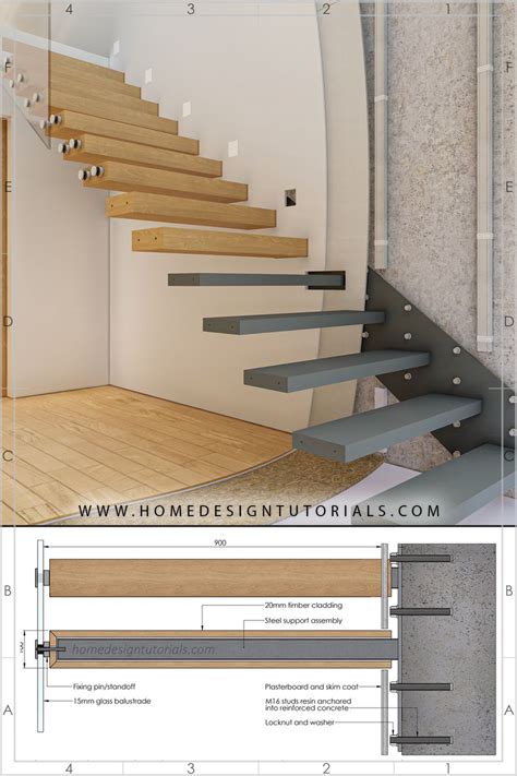 Cantilevered Staircase Construction Detail Stairway Design Staircase