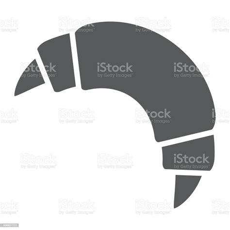 크로 문자 모양 아이콘 달 콤 하 고 맛 있는 디저트 기호 벡터 그래픽 흰색 배경 Eps 10 솔리드 패턴 0명에 대한 스톡 벡터 아트 및 기타 이미지 Istock