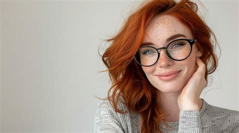 Free Redhead With Glasses Photo Woman Redhead Glasses Download At