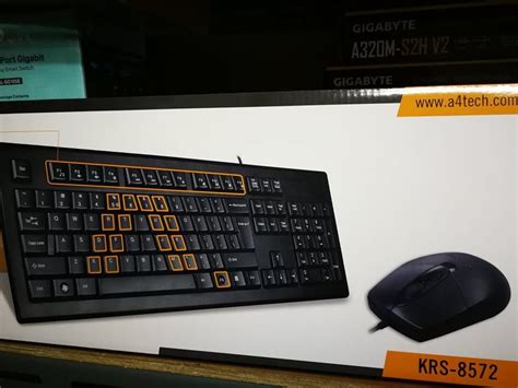 A4tech Krs 8572 Usb Keyboard And Mouse Computers And Tech Parts And Accessories Computer Keyboard