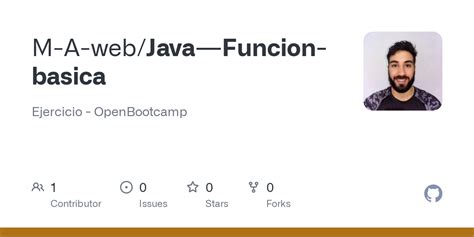 github m a web java funcion basica ejercicio openbootcamp