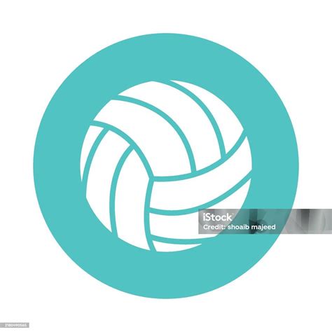 배구 공 Gylph 서클 디자인 아이콘입니다 흰색 배경에 겨울 여행 기호 Eps 10 파일 Championship에 대한 스톡 벡터 아트 및 기타 이미지 Istock