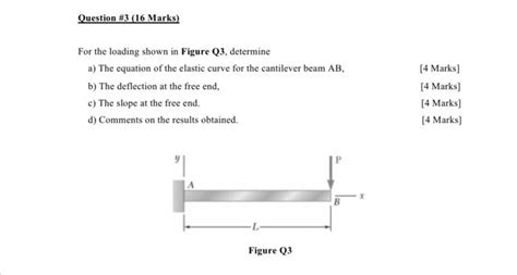 solved question 3 16 marks for the loading shown in