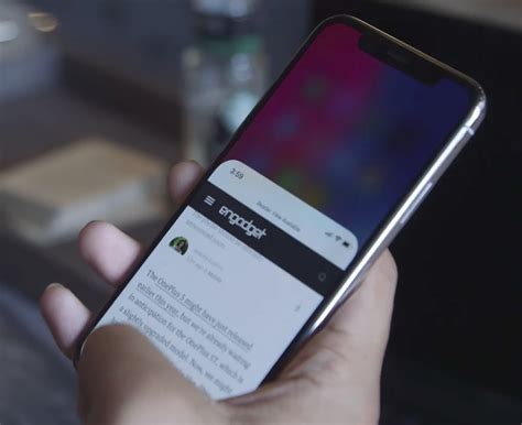 Iphone X Supports Reachability With Swipe Down Gesture On Home Screen