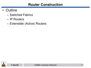 PPT Router Construction PowerPoint Presentation Free Download ID 2728705