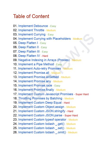 Interview Js Questions Preview Pdf Object Computer Science