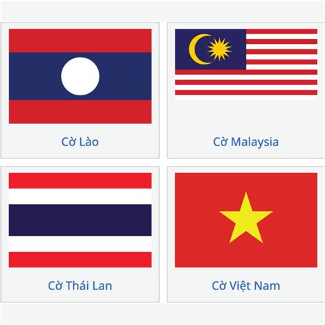 Danh Sách Lá Cờ Các Nước Asean