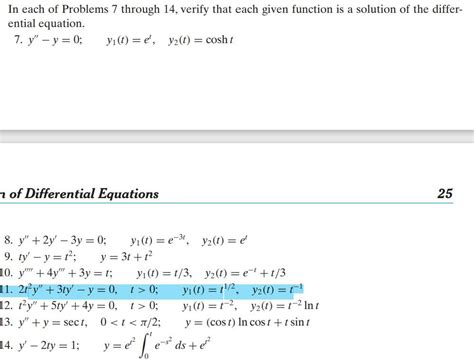 Solved In Each Of Problems 7 Through 14 Verify That Each
