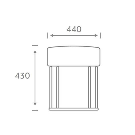 Touch Circular Stool With Metal Frame Collaboration Furniture 5