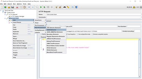 azure load testing series accessing bearer token in jmeter using json