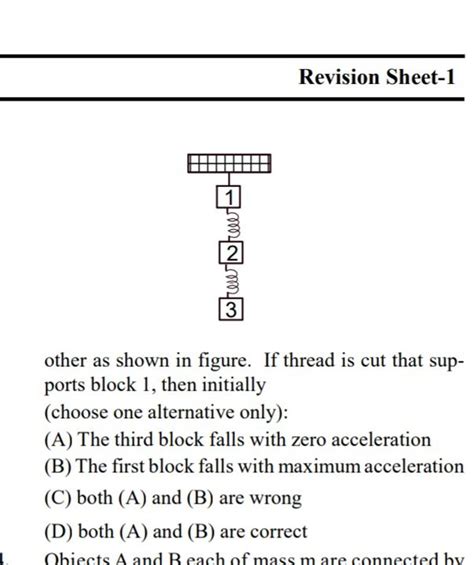 Revision Sheet 1 Other As Shown In Figure If Thread Is Cut That Supports