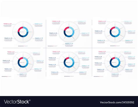 Infographic Round Chart Templates Vector Image