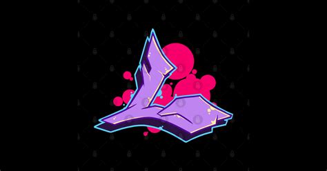 Letter L Graffiti Street Art Style Graffiti Letter Sticker
