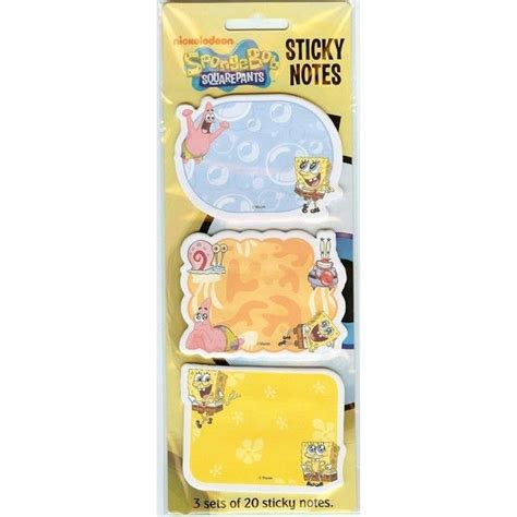 Spongebob Squarepants Sticky Notes Post It Notes Sticky Notes Post