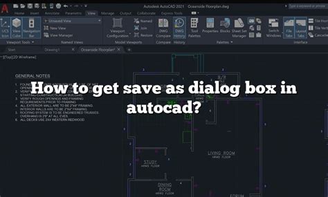 How To Get Save As Dialog Box In Autocad Caddikt