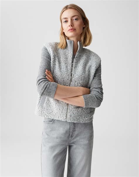 Sweatjacke Guluni Grau Online Bestellen Opus Online Shop