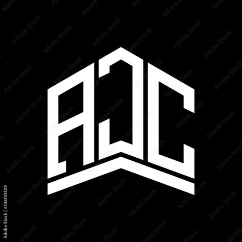 Ajc Letter Logo Black Background Ajc Technology Logo Design Vector Image In Illustrator Ajc