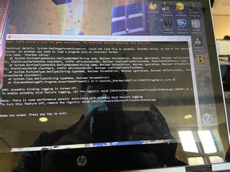 Trying To Play Stardew But SMAPI Gives Me This Message How Do I Fix It R StardewValley