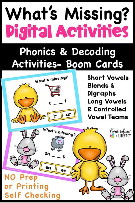 Phonics Decoding Activity For Digital Distance Learning Phonics Decoding Activities