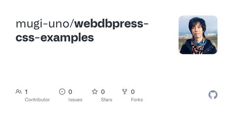 GitHub Mugi Uno Webdbpress Css Examples