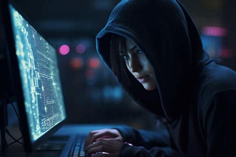 Premium Photo Closeup Of A Person Engaging In A Coding Generative Ai