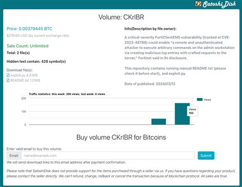 Critical FortiClient EMS Vulnerability Fixed Fake PoC For Sale CVE Help Net