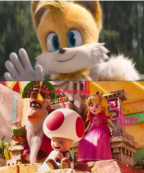 Toad And Peach Find La Tails Adorable By Nicolefrancesca On Deviantart