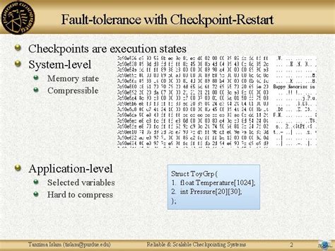 Reliable And Scalable Checkpointing Systems For Distributed Computing