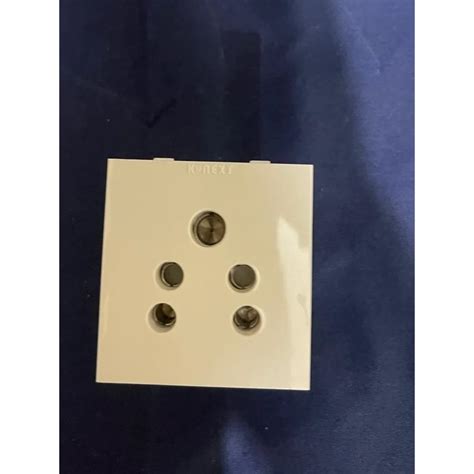 6 A Abs 3 Pin Plug Socket White At ₹ 35piece In Mysuru Id