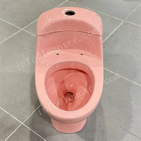 Hot Sale Colored Ceramic Toilet Pink Red Blue Green Floor Mounted