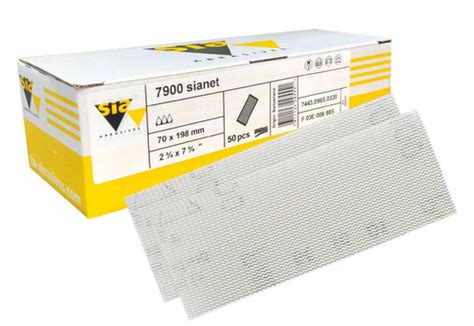 Sia Abrasive 7900 Sianet 320 Grit 70 X 198mm Speed File Sanding Net