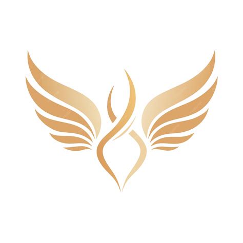Angel Wings Logo Design Concept Premium Vector