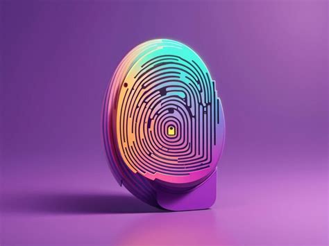 Premium Ai Image Digital Security At Your Fingertips 3d Fingerprint