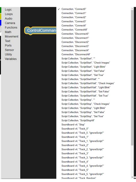 Blockly Control Command Combobox Menu Display Issue Questions