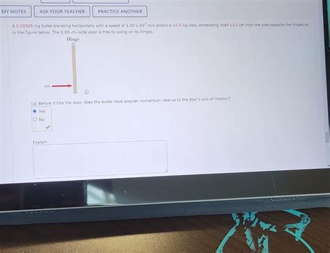 Solved Can You Explain Why It Does The Bullet Have Angular