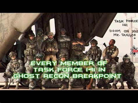 Every Member Of Task Force 141 From Call Of Duty Modern Warfare In