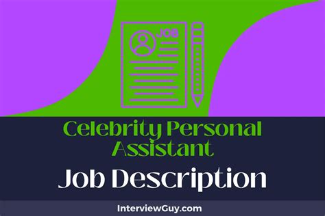 Celebrity Personal Assistant Job Description Updated For 2025