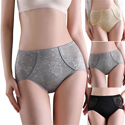 Akafmk Plus Size Underwear For Women High Waisted Cotton Briefs