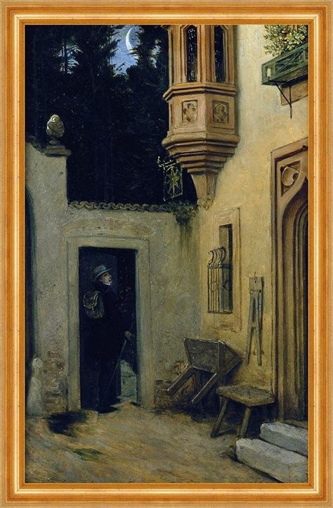 Kunstdruck Farewell At Dawn Moritz Von Schwind Abschied Haus Hof Mauer